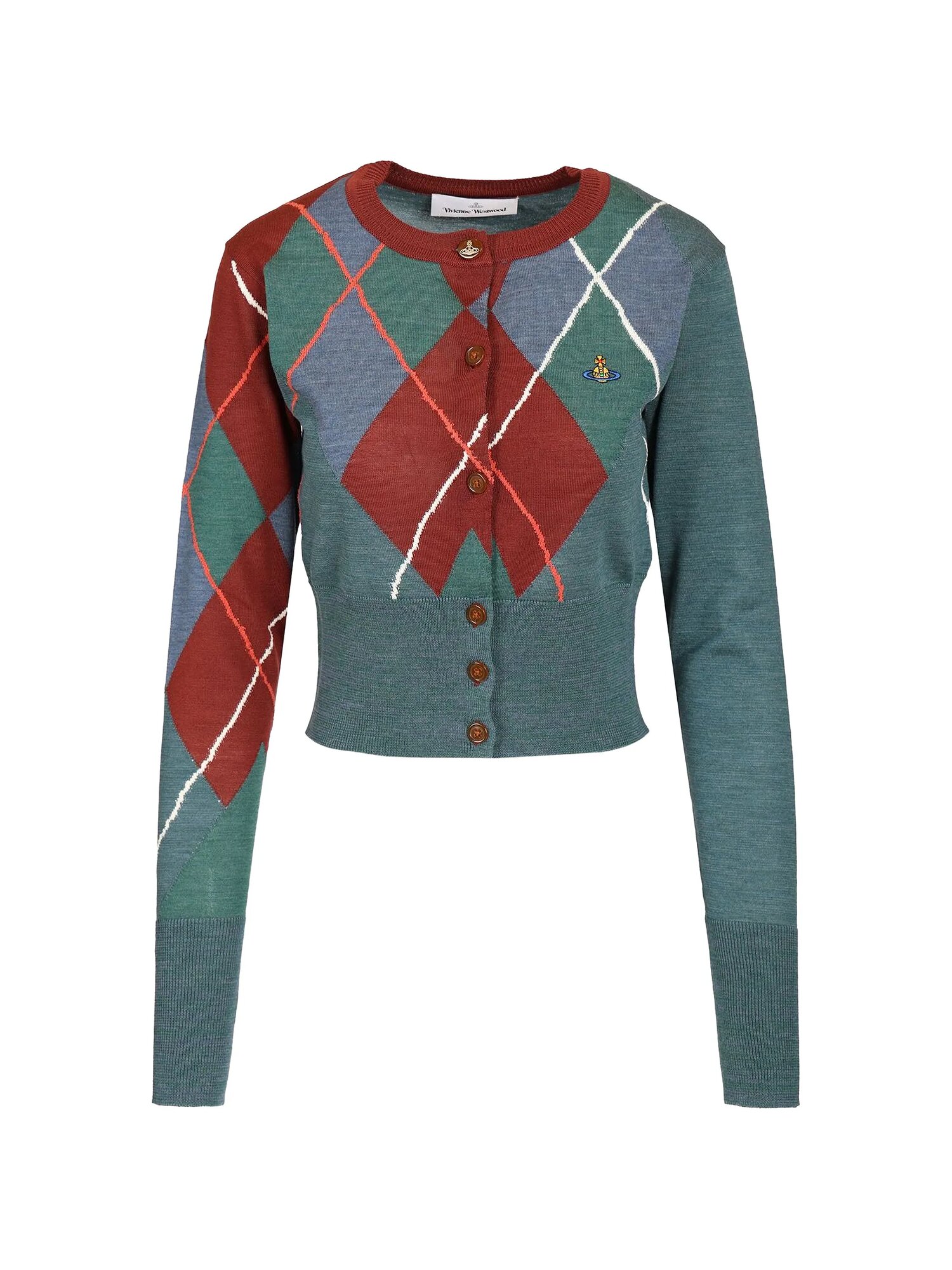 Кардиган Argyle cropped cardigan