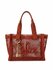 Сумка Chloe Logo-patch open-knit tote bag, зеленый/оранжевый