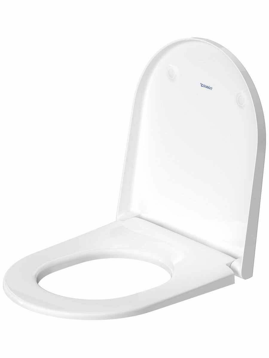 Сиденье для унитаза Duravit D-Neo 0021610000 441х376 петли нержавеющая сталь, цвет: белый