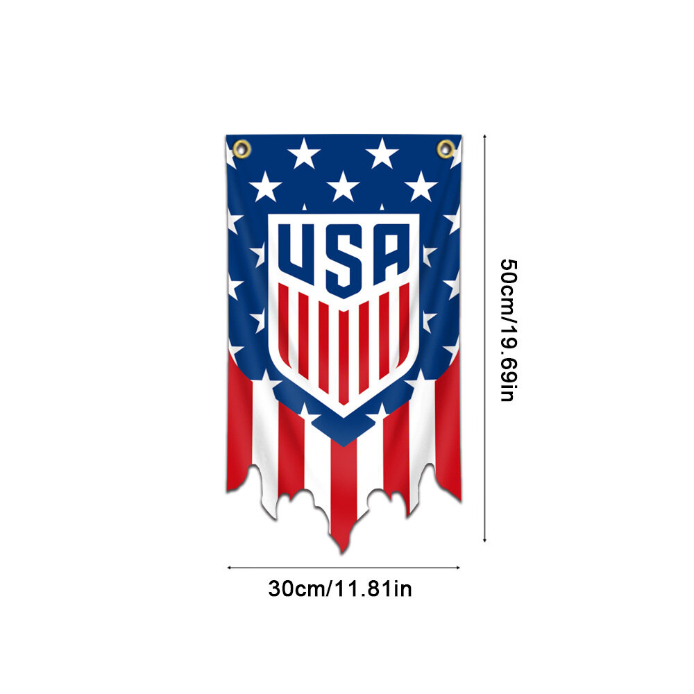 Флаги команд Кубка мира 2026 США, Канада, Мексика, настенные гобелены для декора размером 30×50 см