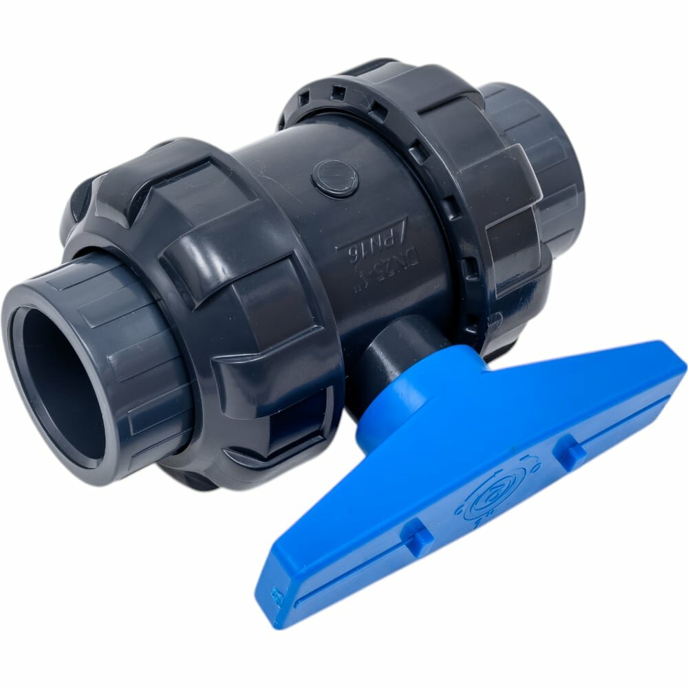 Шаровой кран НПВХ общего применения AQUAVIVA DN 32 мм, с муфтовым окончанием AQVBVD032 48016 — фото 1