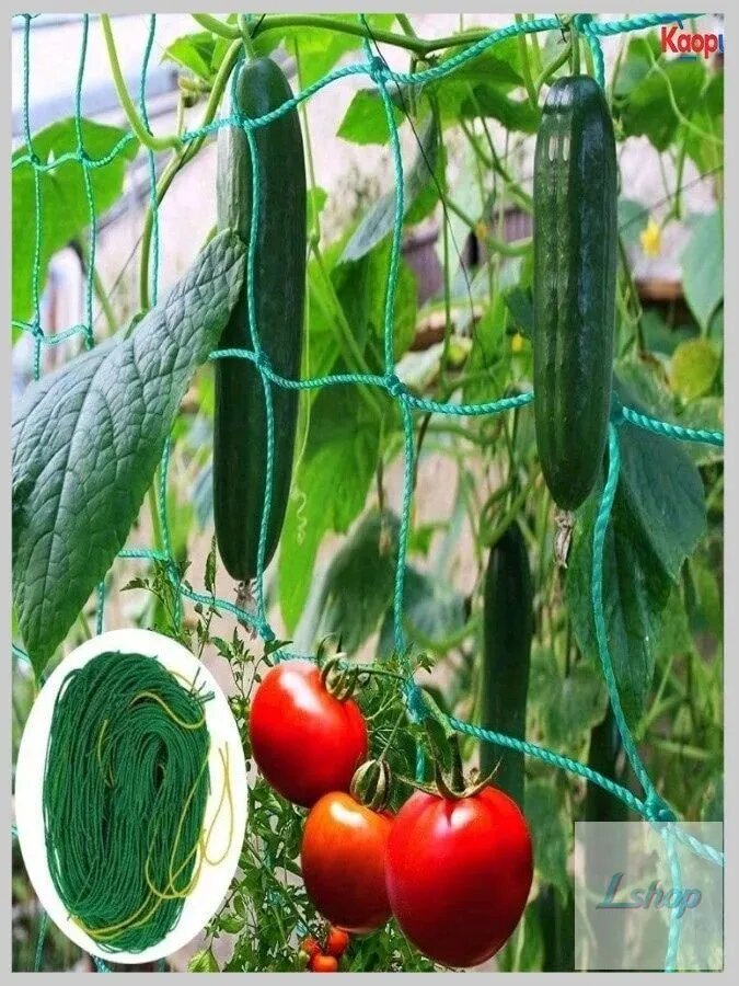 Сетка садовая шпалерная, Полиэтилен,2.7х1.8м
