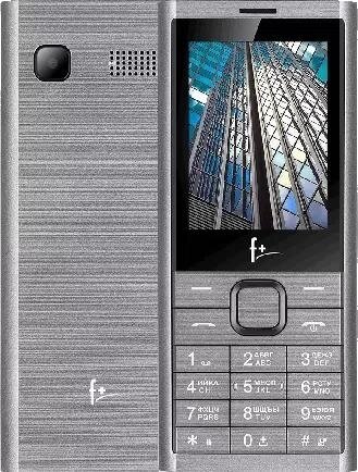 Мобильный телефон F+ B241, темно-серый, 2.4", 2500mAh, 2 SIM, MicroSD