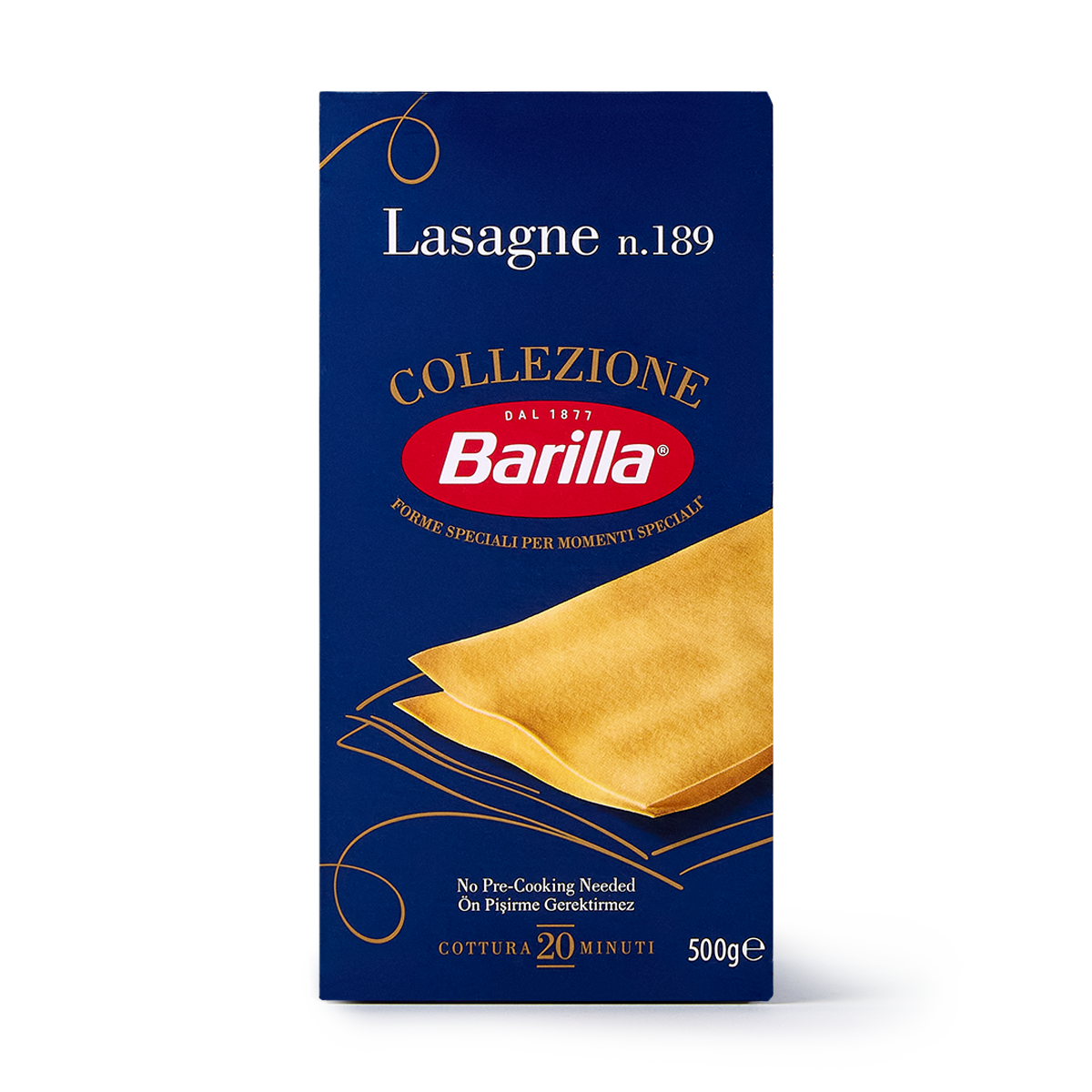 Листы для лазаньи Barilla Collezione, из твердых сортов пшеницы