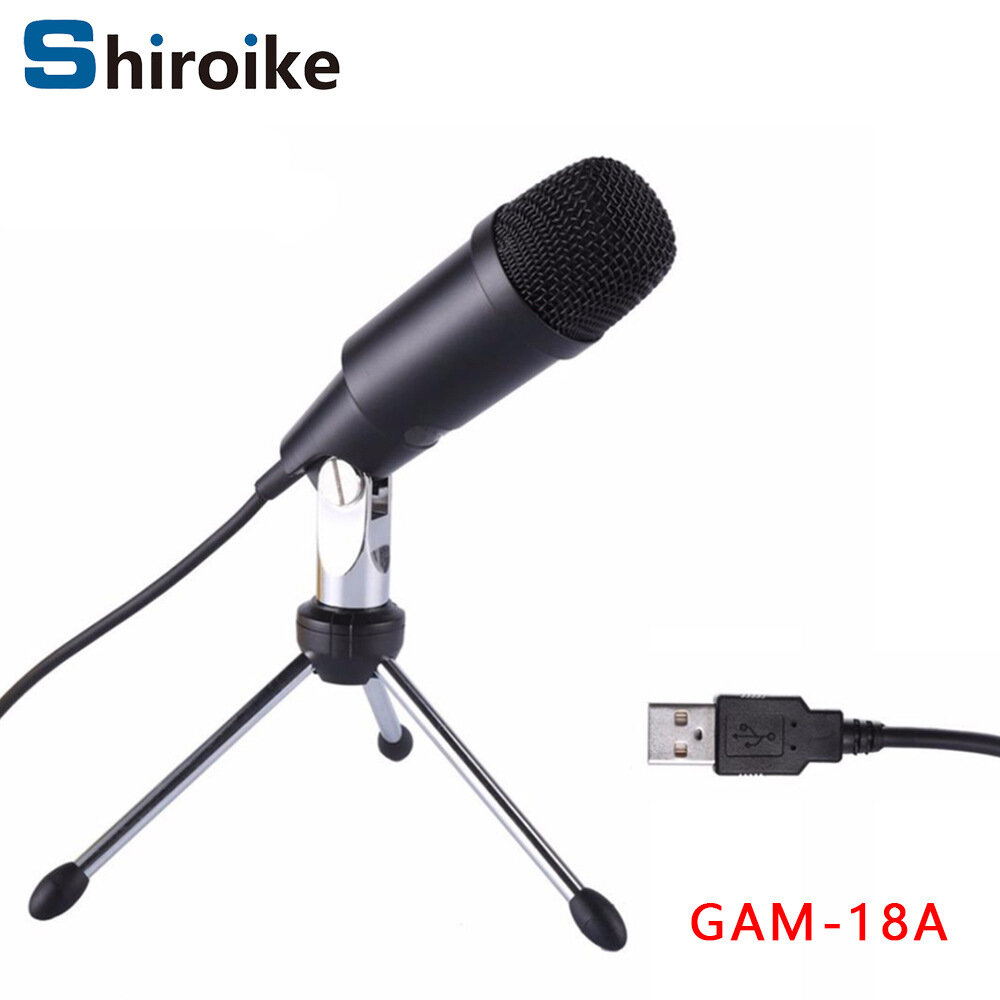 GAM-18A USB конденсаторный микрофон для игр стриминга карате и голосового чата настольное использование - четкое