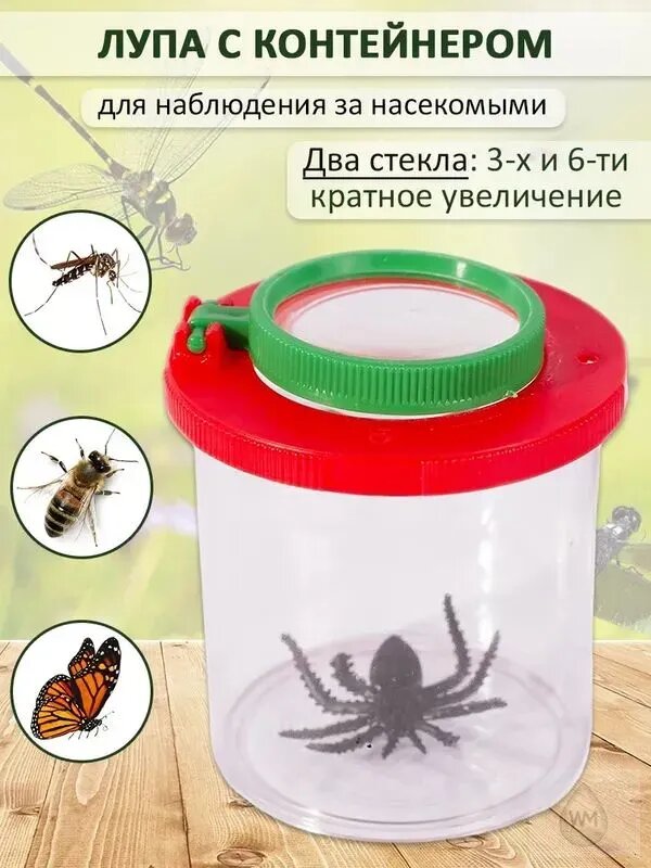 Лупа 6-кратная, диаметр: 70 мм
