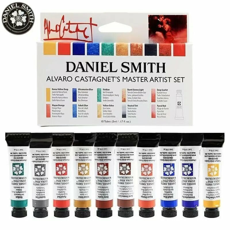 Daniel Smith Краски акварельные 9 шт, 5 мл./ 100 г.