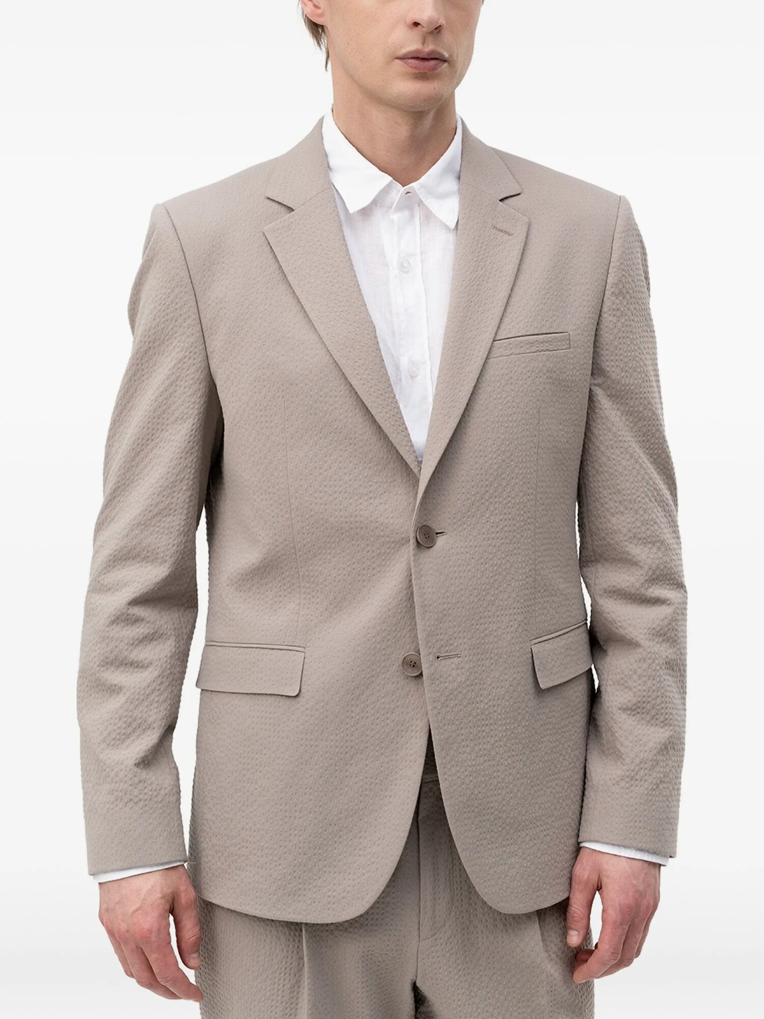Куртка Seersucker single-breasted jacket