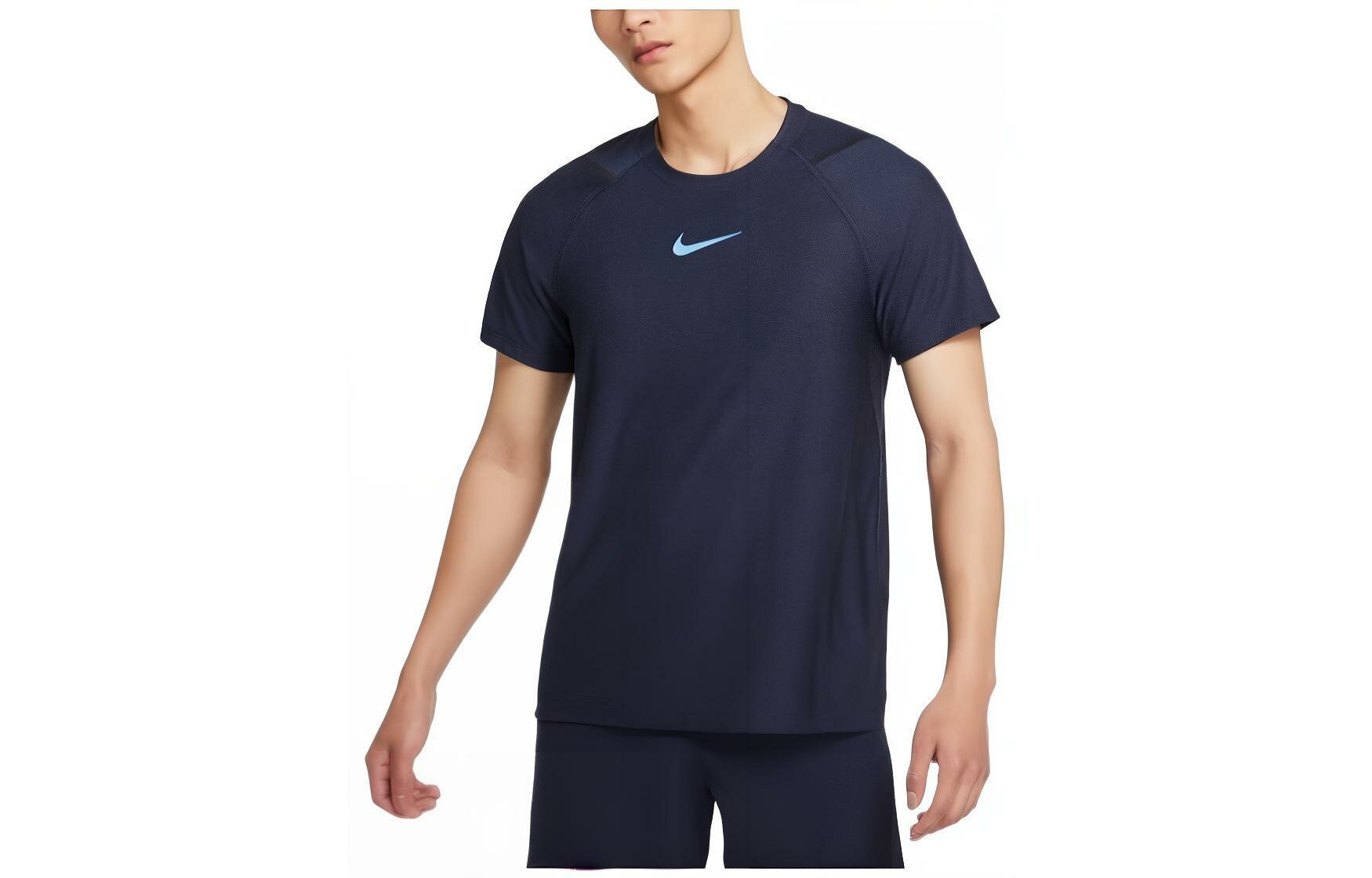 Футболка NIKE Dark Blue Crew Neck Moderate Straight Fit