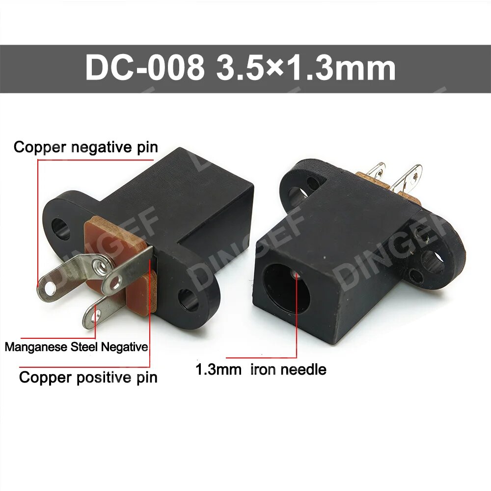 Розетки DNIGEF DC-008 3,5*1,3 мм (10 шт)