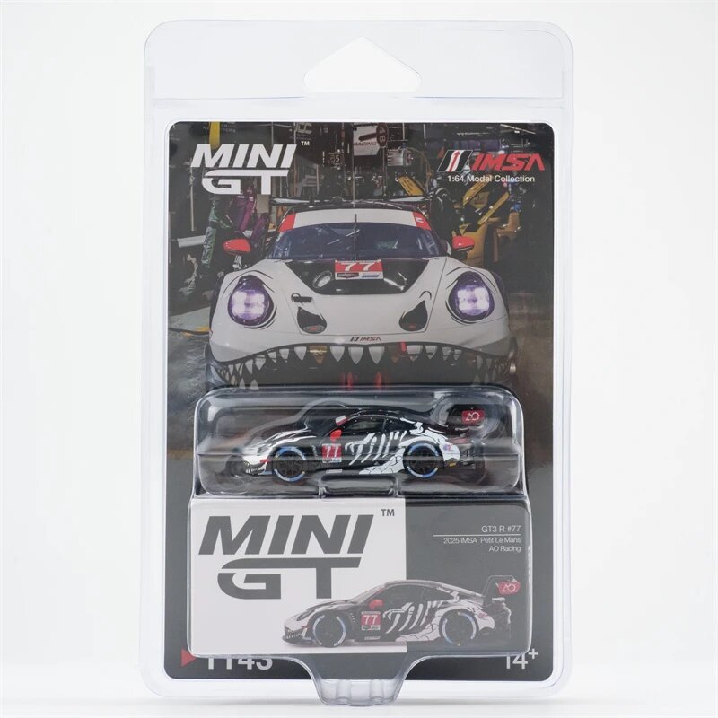 MINI GT 1:64 Porsche 911 GT3 R #77, blister box
