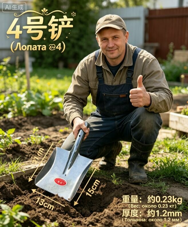 Лопата штыковая 13 см