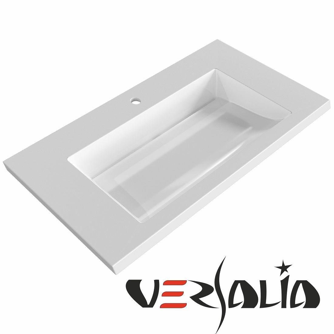 Раковина мебельная Versalia Luxor 80 с щелевым сливом 4670142930860