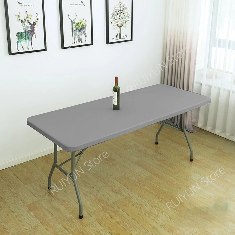 Эластичная скатерть для стола Polyester +Spandex 6FT 183x75cm, Серый, Gray