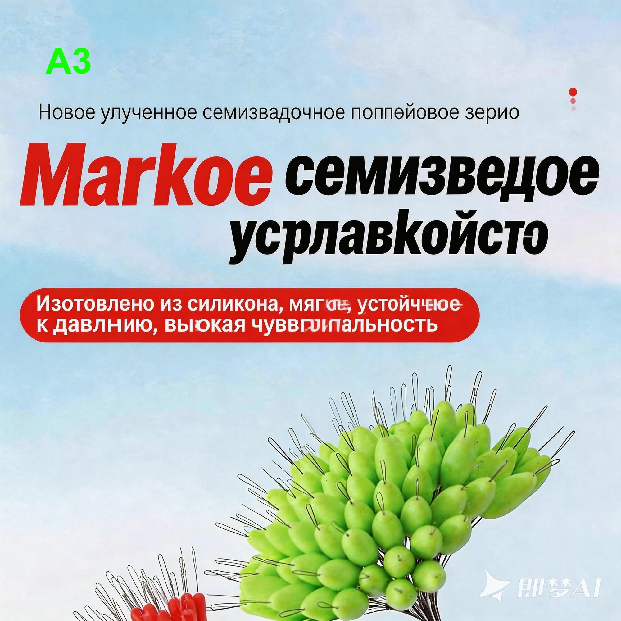 Поплавок QiXingPiao_YuanZhu_Green_A3#