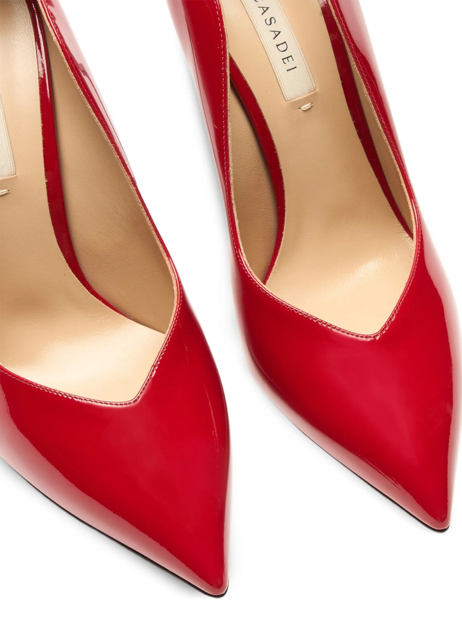 Туфли Casadei Blade Mylove pointed-toe pumps, размер 38,5, красный — фото 1