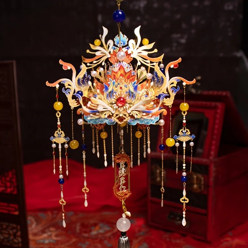 3D металлическая головоломка MU Little Phoenix Crown Zhu Que