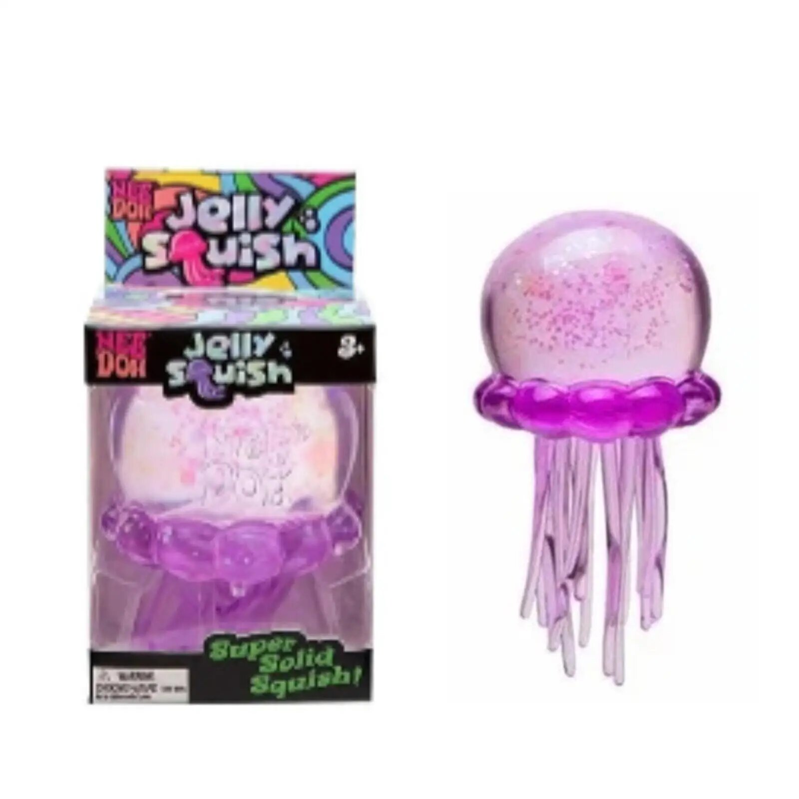 Сенсорная игрушка-медпуза Squishy Octopus Ball Розовый, purple