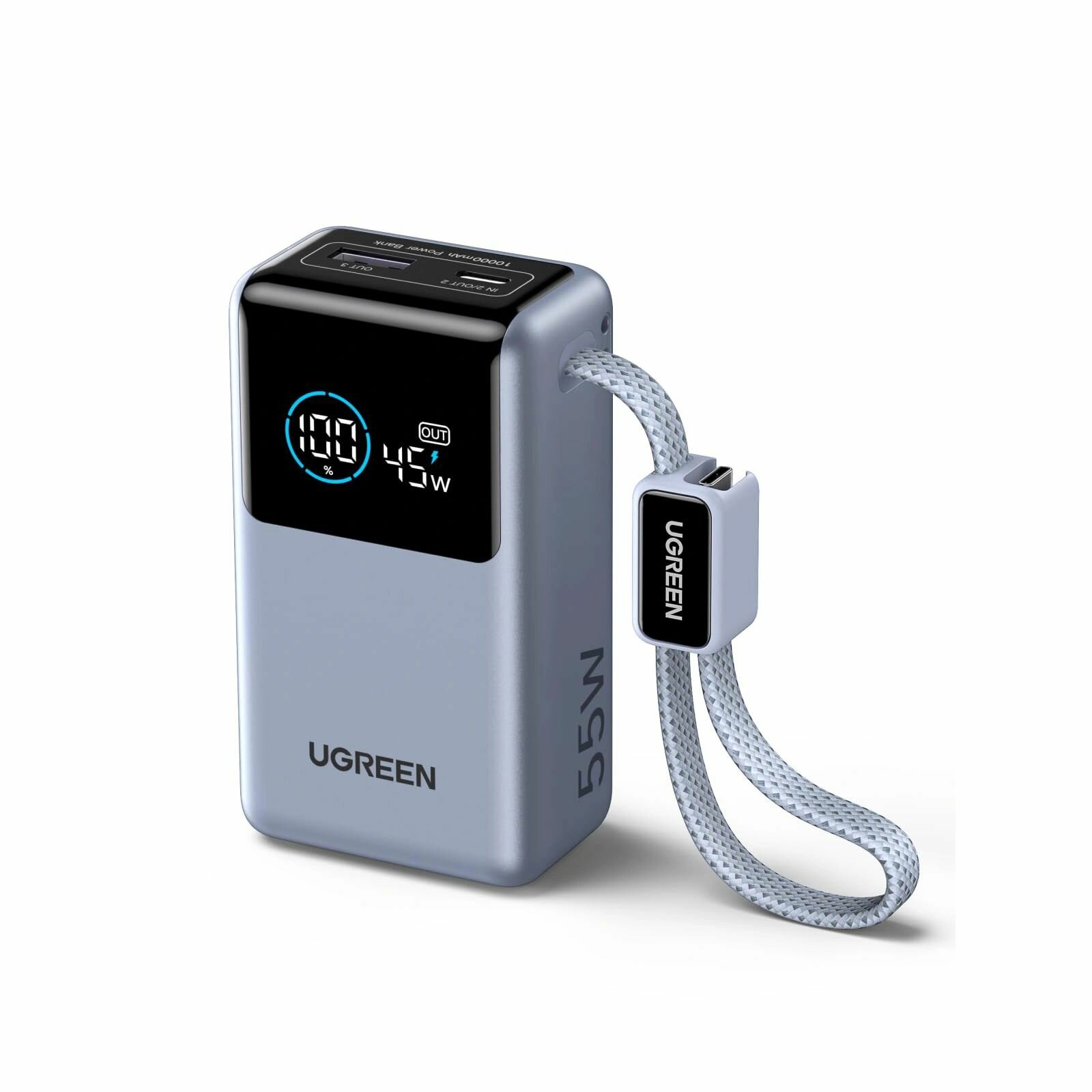 Компактный повербанк Ugreen PB727, 55Вт, 10000мАч