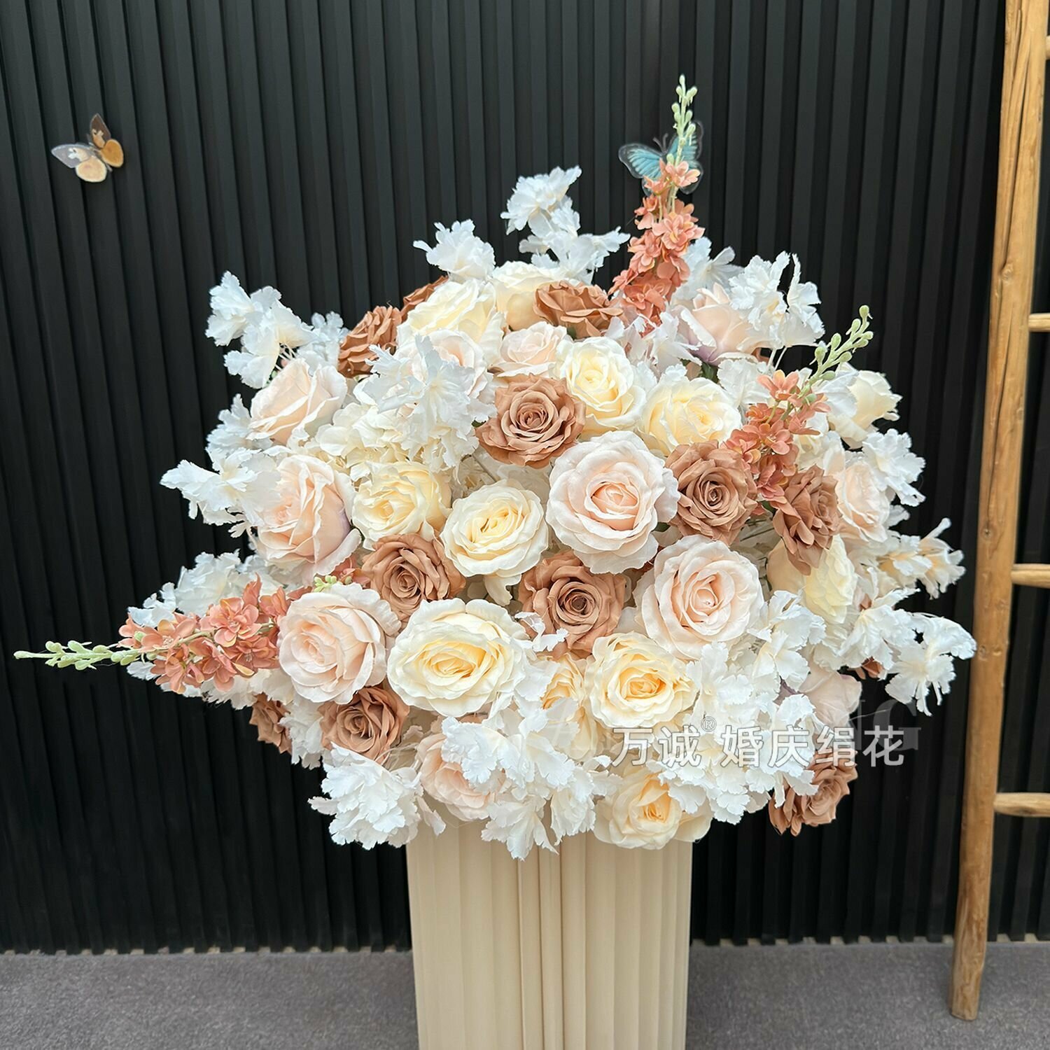 Искусственные белые цветы FANGSIYIS для Кофейного цвета, 1 штука 50*50cm