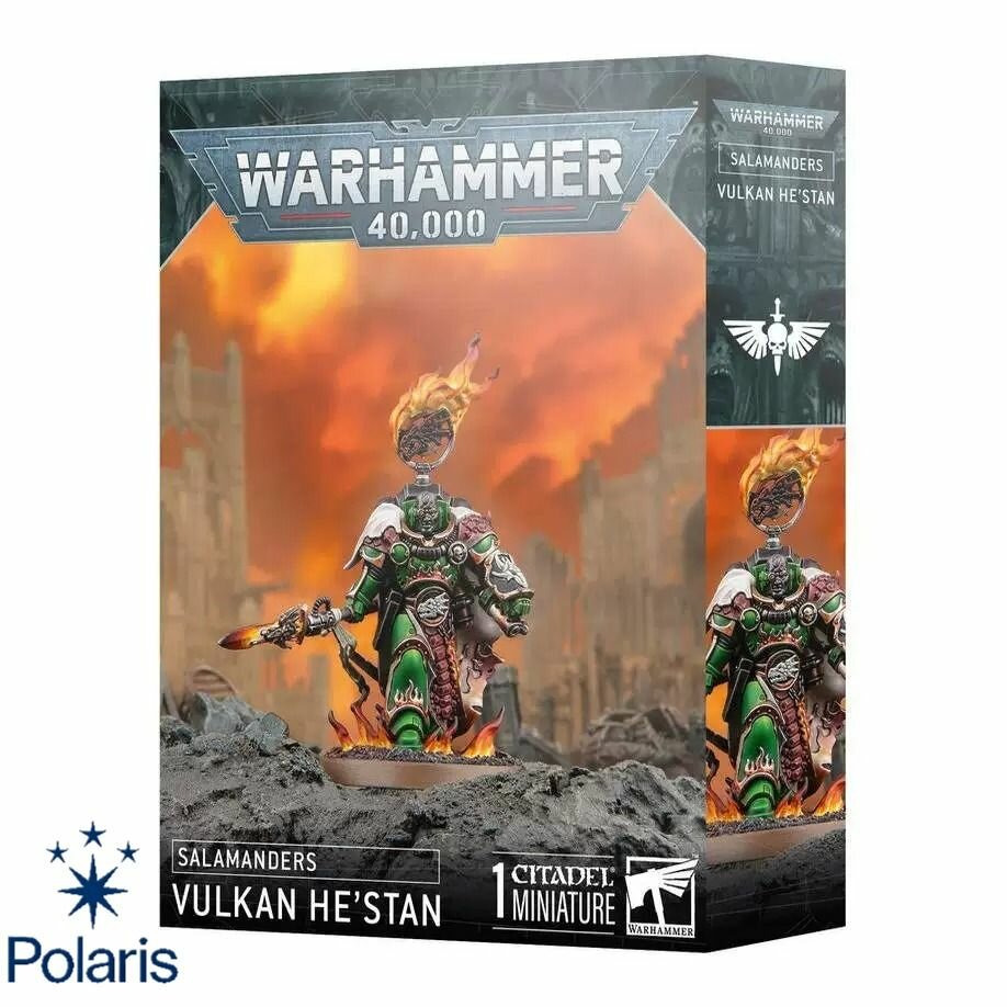 Warhammer 40000 Salamanders Vulkan He'stan Миниатюра для настольной игры