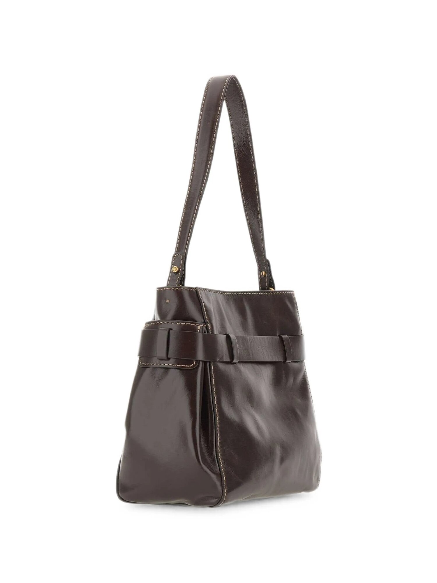 Сумка GIANNI CHIARINI Miranda leather shoulder bag, коричневый — фото 1