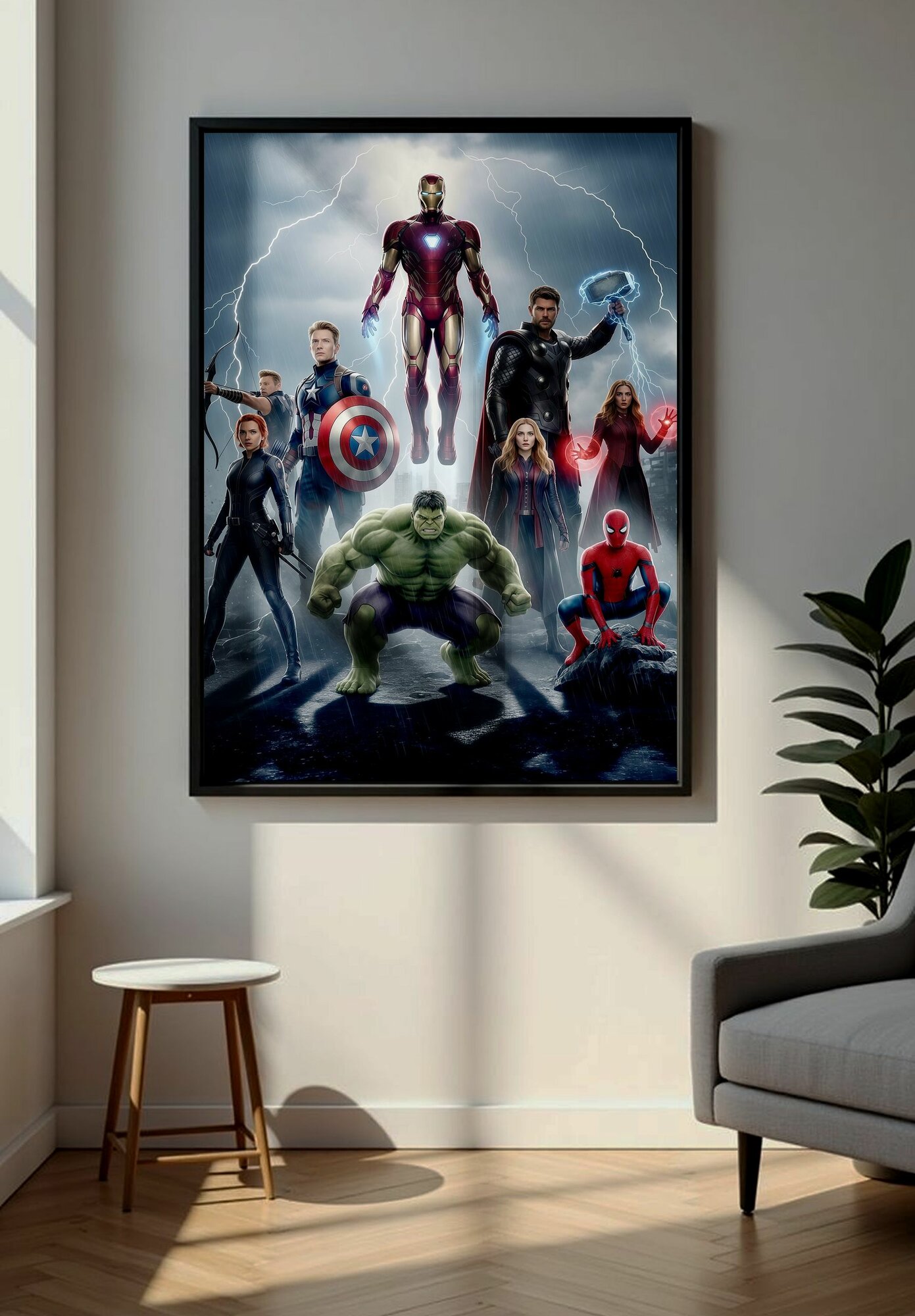 Постер / Плакат На Стену Интерьерный Марвел (Marvel) — фото 1