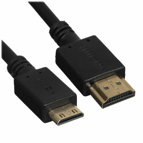 Кабель соединительный, разъемы HDMI - mini HDMI , длина 1,8 м, цвет- черный