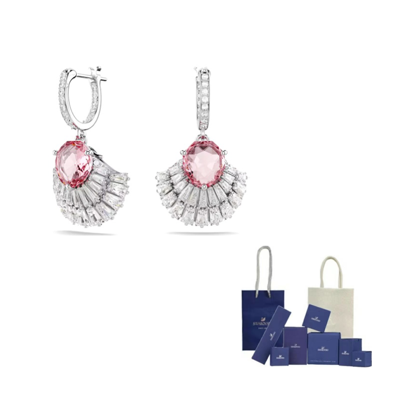 Серьги пусеты SWAROVSKI, кристаллы Swarovski