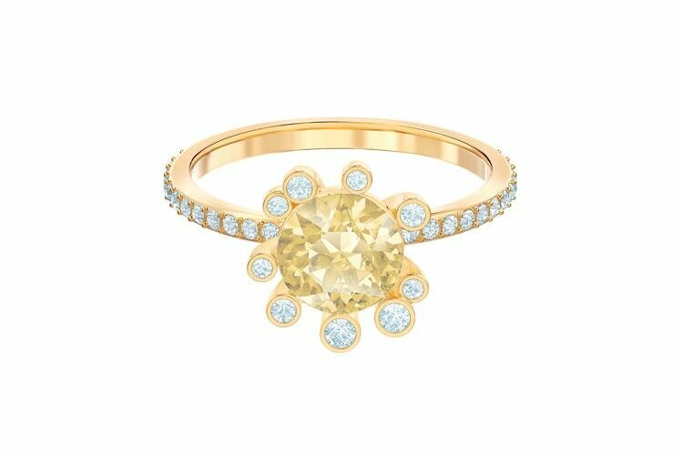 Кольцо обручальное SWAROVSKI, циозит