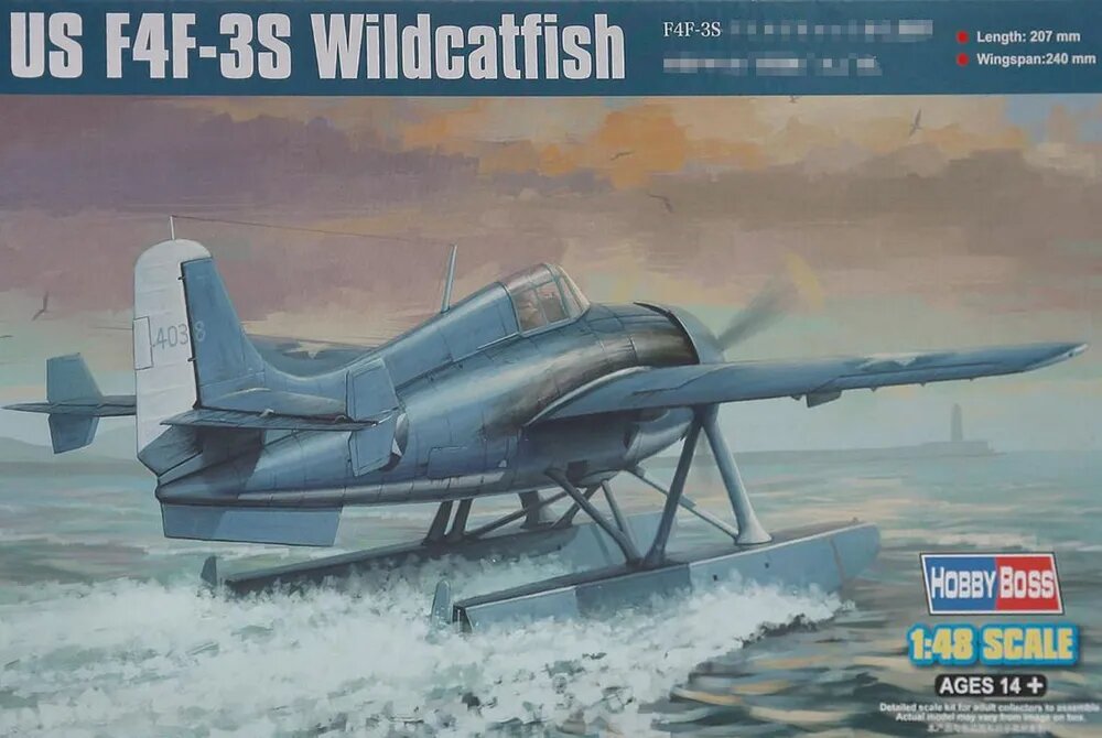 HOBBYBOSS 1/48 81729 Вторая мировая война F4F-3S Дикий сом Самолеты