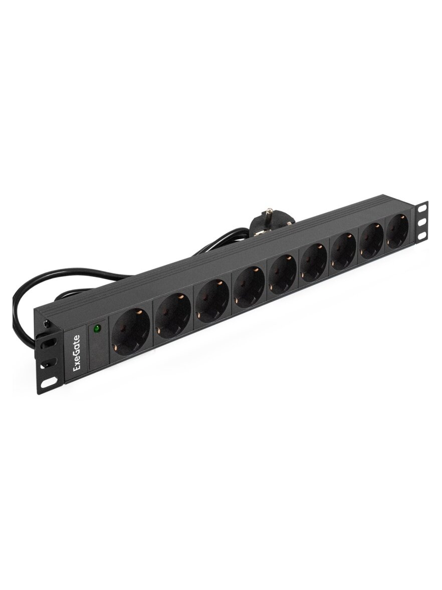 Блок розеток Exegate ServerPro PDU-19H904 Al-9S-EU2.5 (EX280850RUS)