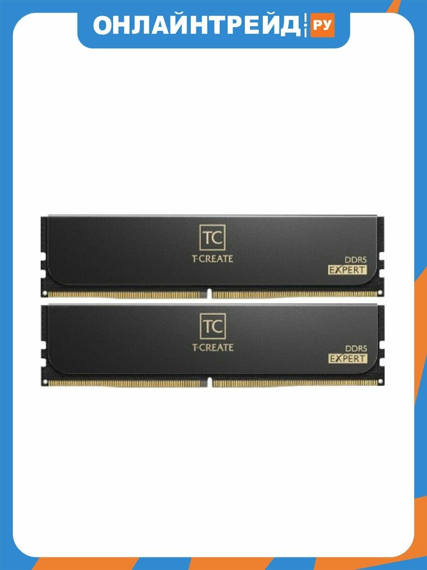 Оперативная память Teamgroup Team Group DDR5 32GB (2x16GB) 6000MHz pc-48000 T-Create Expert CL38 1.25V Black (CTCED532G6000HC38ADC01)