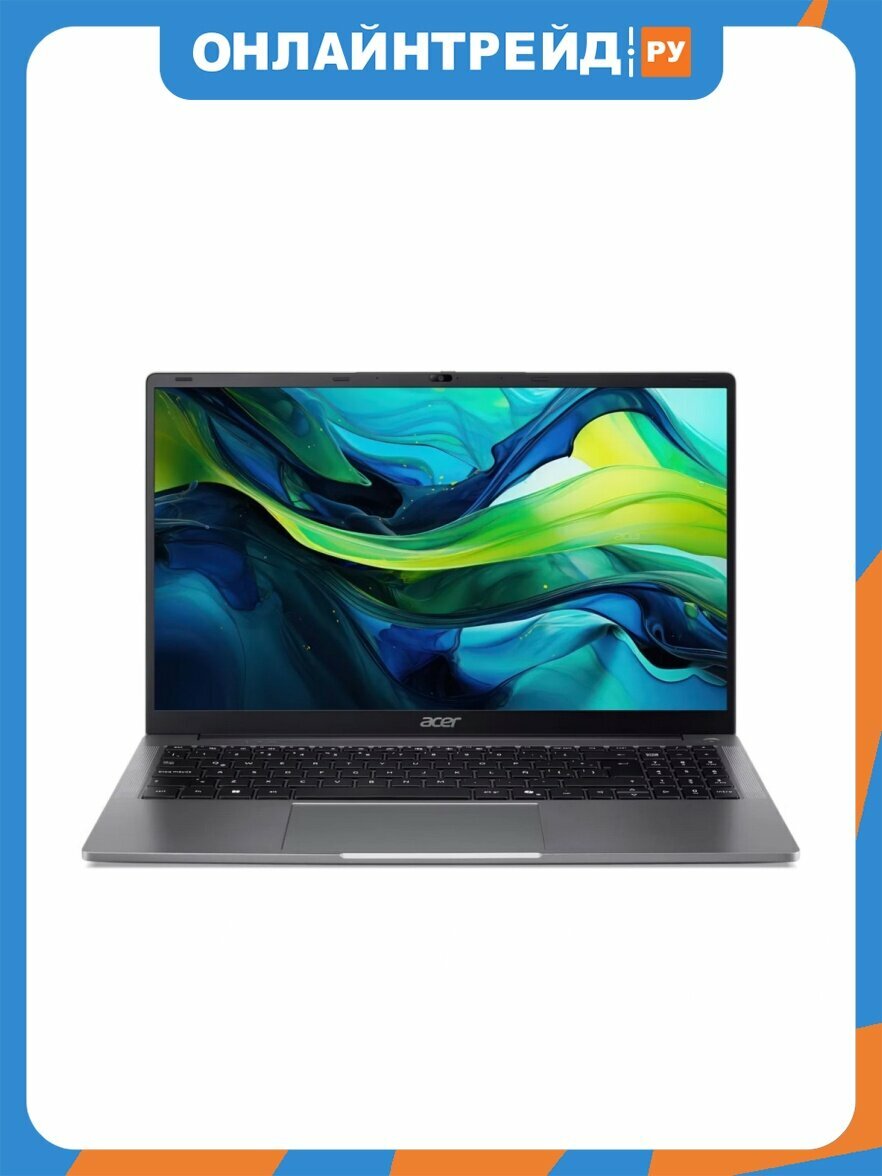 Ноутбук Acer Aspire AL15-32P-C1KD 15.6" FHD IPS 60Hz Cel N4500(1.1ГГц), 8Гб DDR4, SSD 256Гб, UHDG, без ОС, Silver (NX. JB8ER.001)