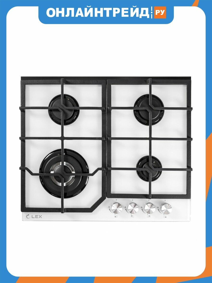 Газовая варочная панель Lex GVG 640-1 WH