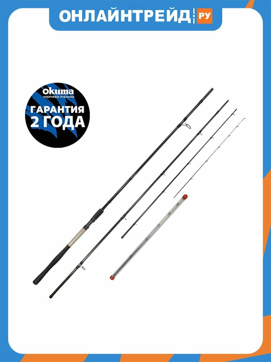 Okuma Удилище Custom Black Feeder 12' 360см. 60-120гр. 3сек (упаковка - чехол)