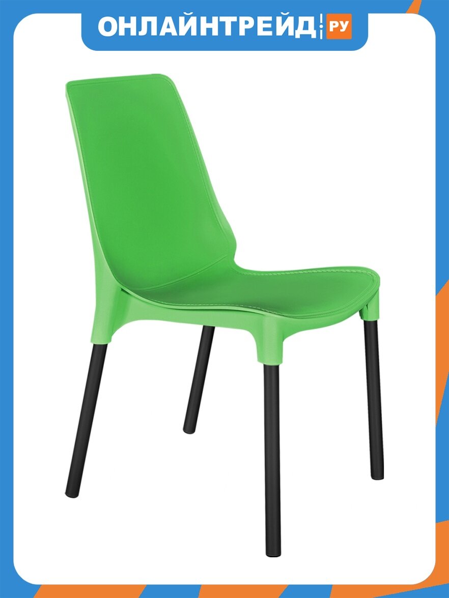 Стул Sheffilton SHT ST75/S424 зеленый/черный муар