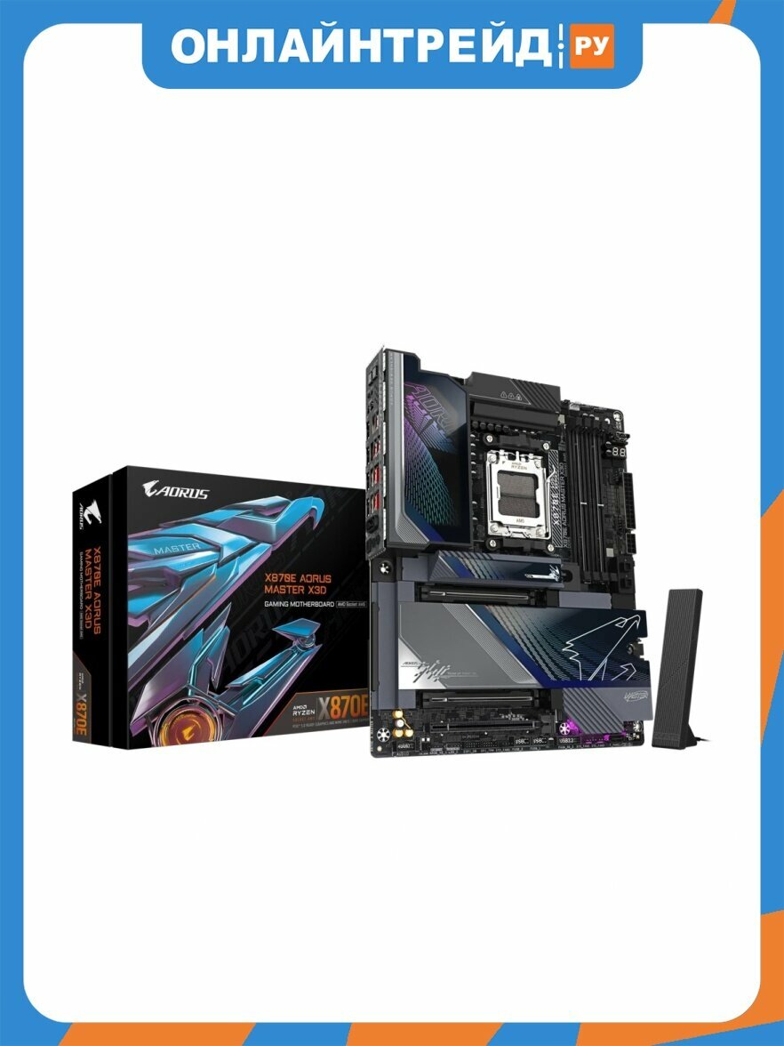 Материнская плата Gigabyte X870E AORUS MASTER X3D (AM5, ATX)