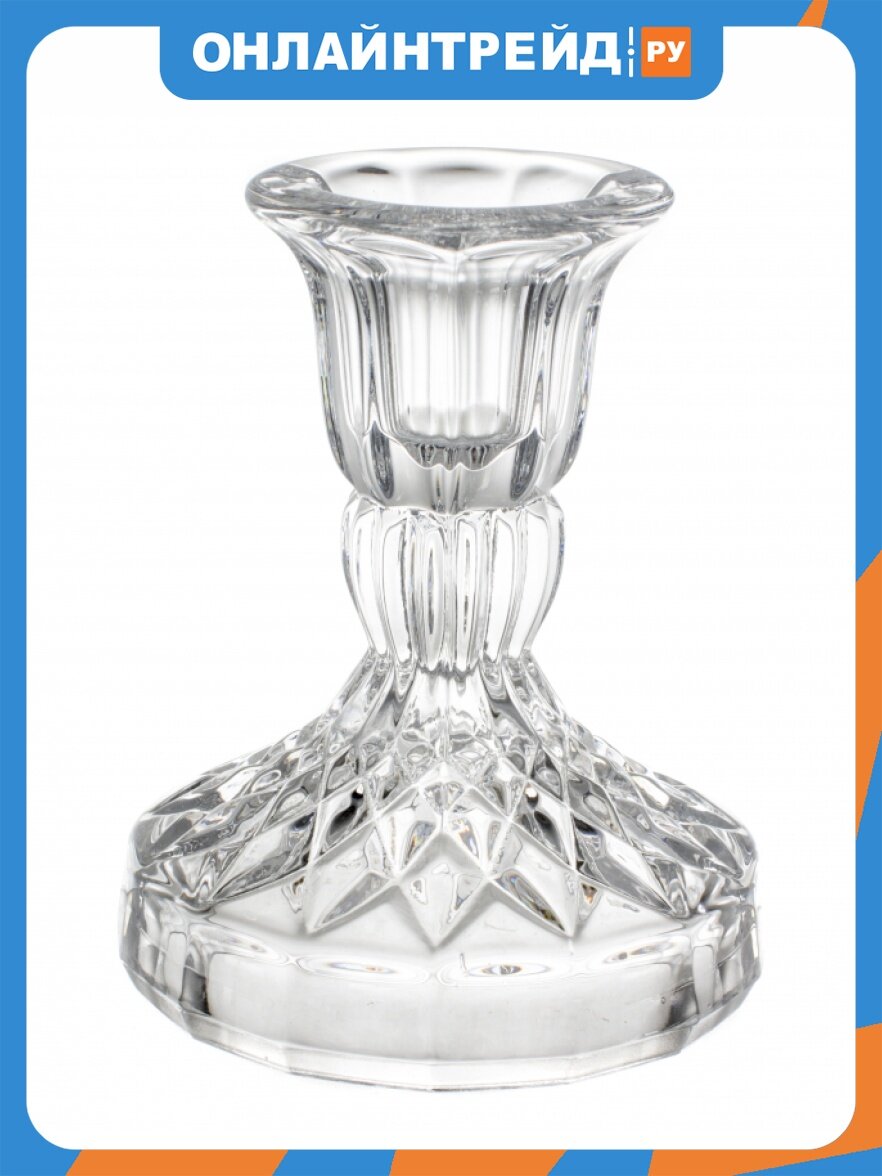 Подсвечник Crystal Bohemia Diamond, 9 см