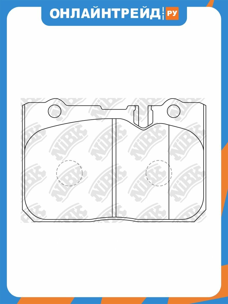 Колодки тормозные дисковые Nibk PN1370, 4 шт