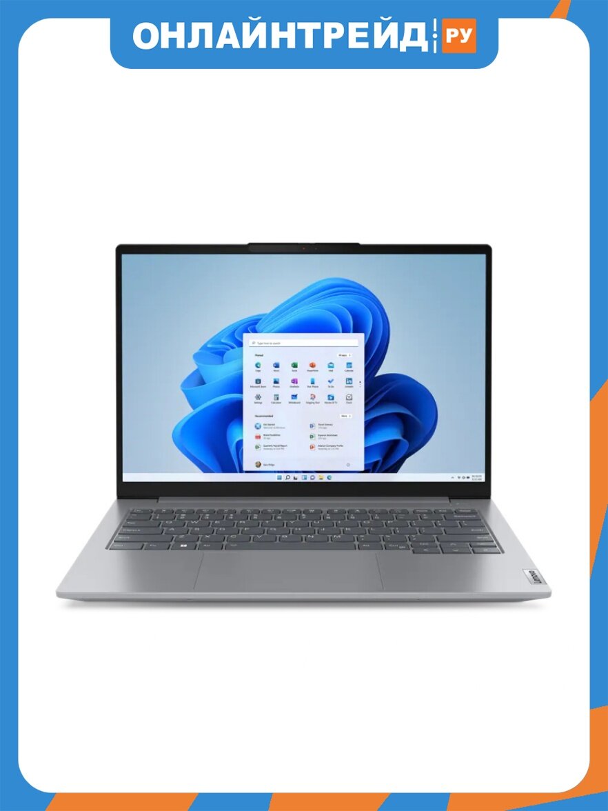 Ноутбук Lenovo ThinkBook 14 G6 IRL 14" WUXGA IPS 60Hz 300nits i7-13700H(2.4ГГц), 8Гб DDR5, SSD 512Гб, Iris Xe Graphics, CR(SD), Win11Pro, Arc