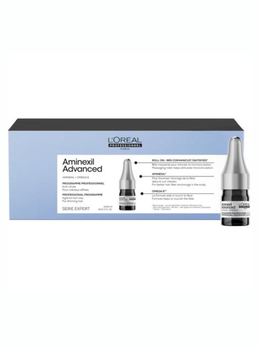 Ампулы против выпадения волос L`oreal Professionnel Aminexil Advanced, 42х6 шт