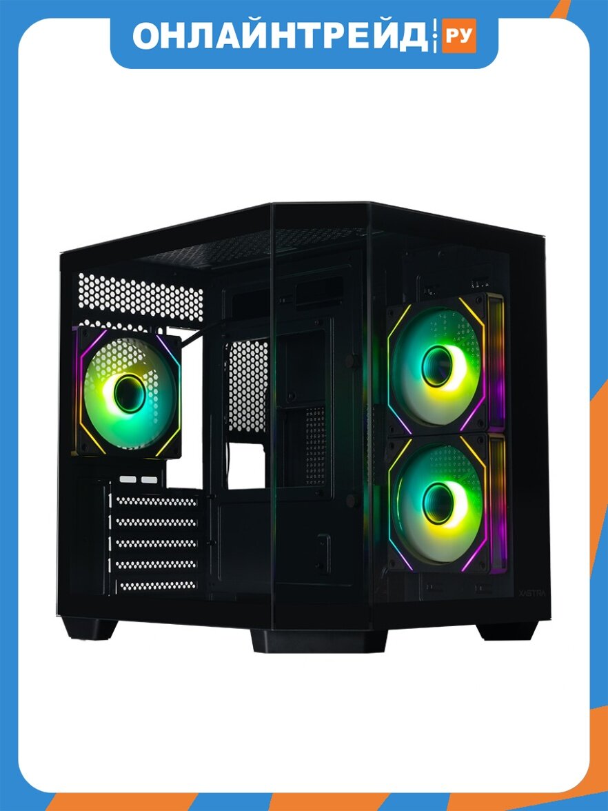 Корпус Xastra QT400M 3ARGB-C6-AC, черный