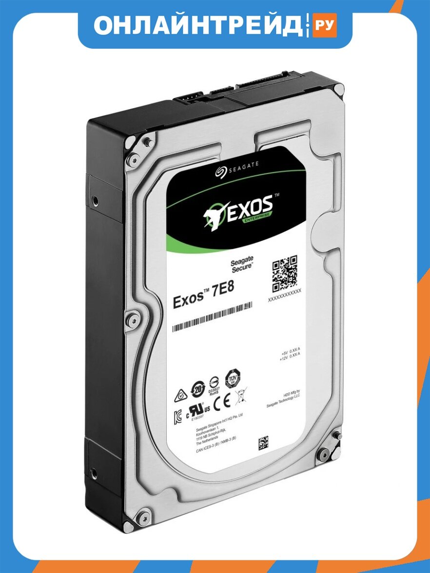 Жесткий диск Seagate Exos 7E8 enterprise 3.5" 6.0Tb SAS 12Gb/s 7200rpm 256MB 4Kn Sector ST6000NM005B