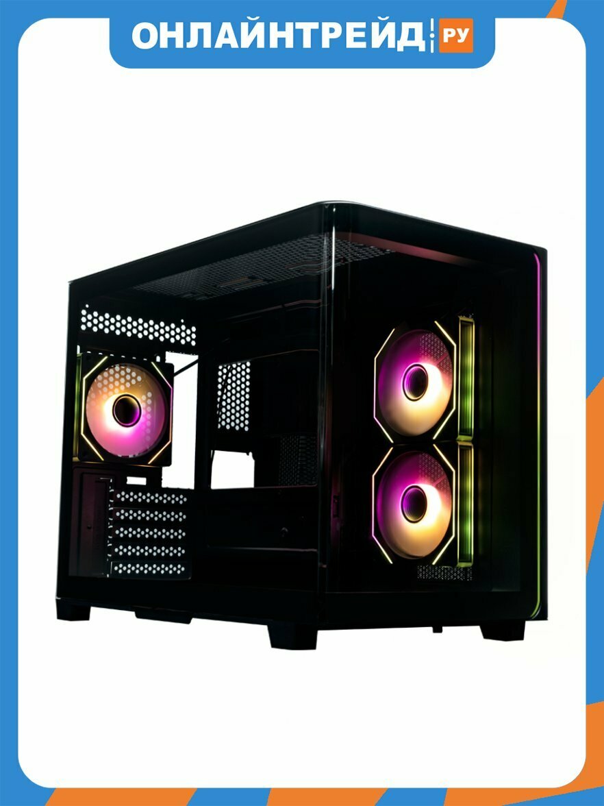 Корпус Xastra QR600M 3ARGB C10-UC, черный