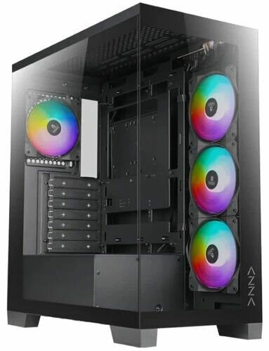 Компьютерный корпус AZZA COVE (CSAZ-570B) черный - Midi Tower, ATX, USB 3.2 Gen 1 Type-A, USB 3.2 Gen 1 Type-C