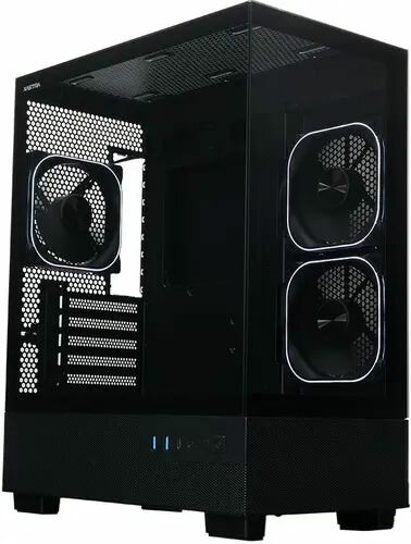 Компьютерный корпус XASTRA Q400M (Q400M-3FG12A-C6-UC) черный - Mini Tower, Micro-ATX, USB 3.2 Gen 1 Type-A, USB 2.0 Type-A