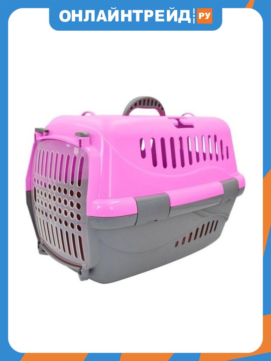 Переноска Homepet розовая 48х32х32 см