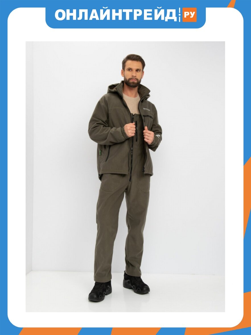 Костюм демисезонный Huntsman Никс-Люкс ткань Alova Windblock цвет Хаки размер 52-54/182-188