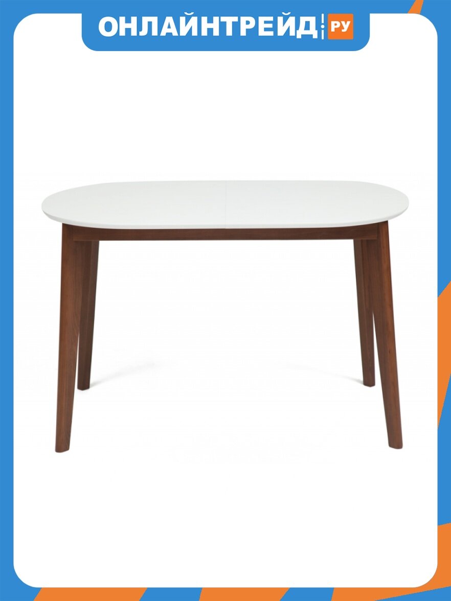 Стол обеденный раскладной Tetchair BOSCO (Боско), 1200+300*800, белый + коричневый
